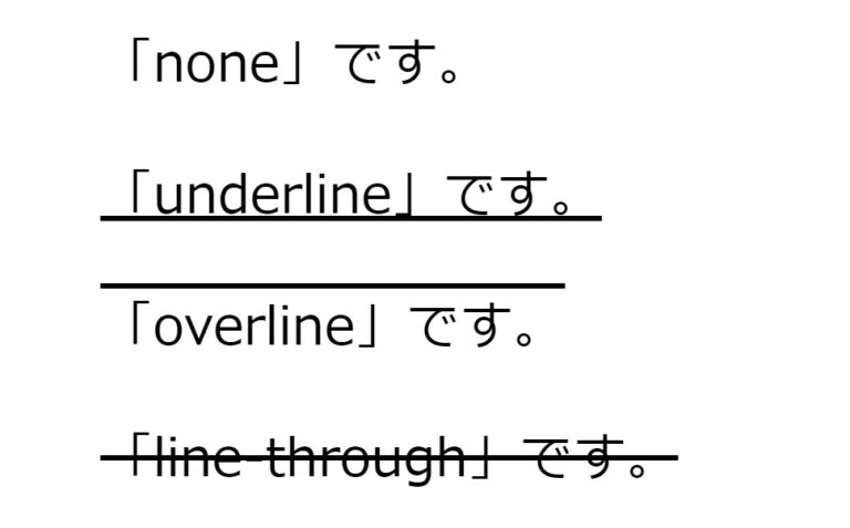 【CSS】「text-decoration」について解説。【詳しい】 【CSS】「text-decoration」について解説。【詳しい】